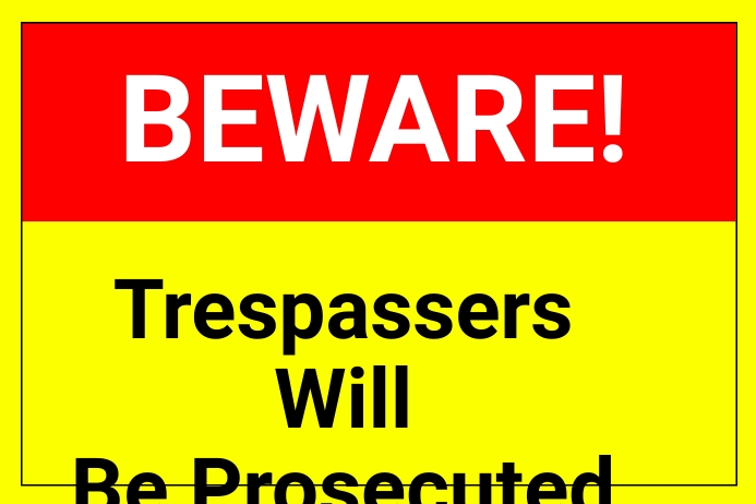 Copy of beware | PosterMyWall