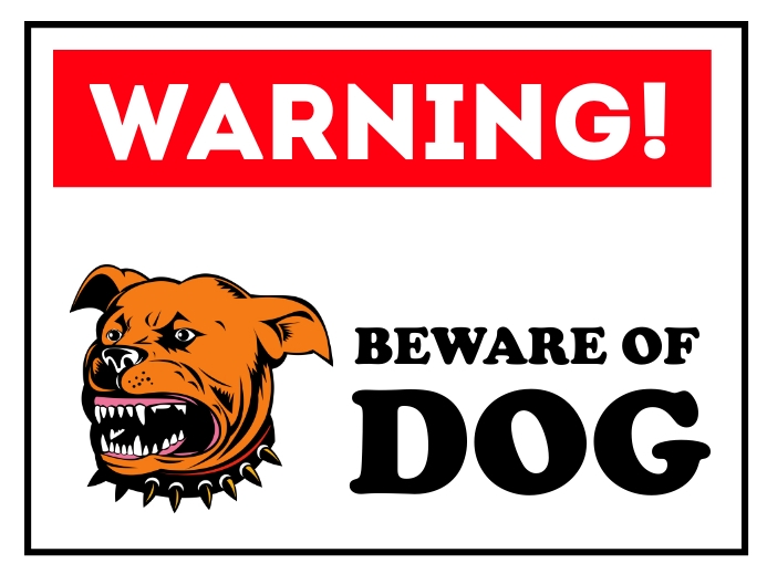 Copy of Beware of Dog | PosterMyWall
