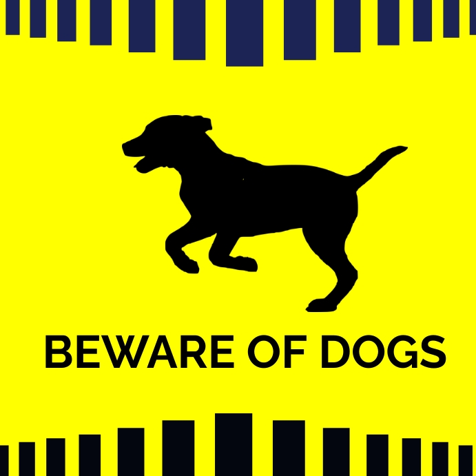 Modèle Méfiez-vous des Chiens Instagram Post | PosterMyWall