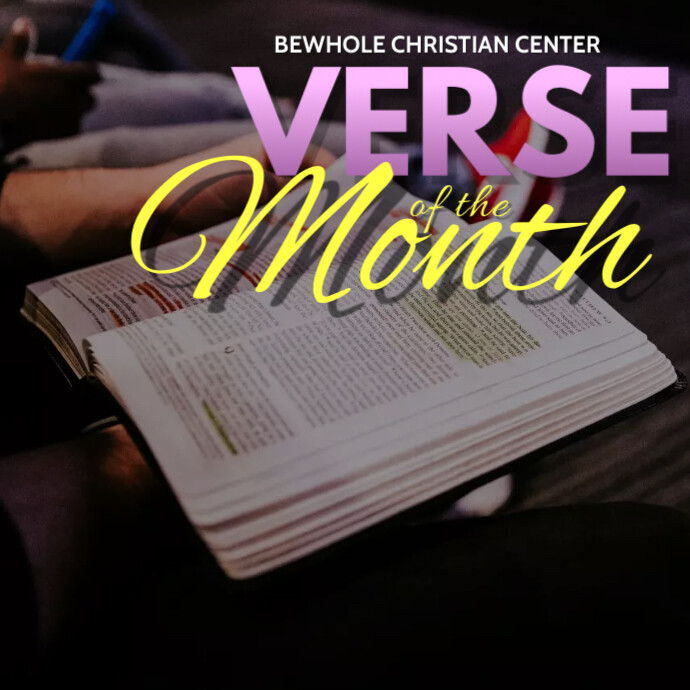 Verse of Month flyer | PosterMyWall