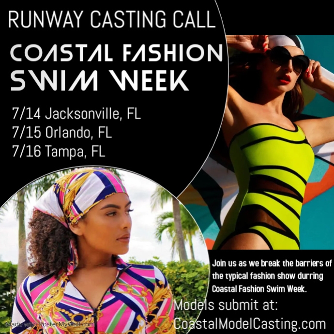 Copy of Miami casting (2) | PosterMyWall