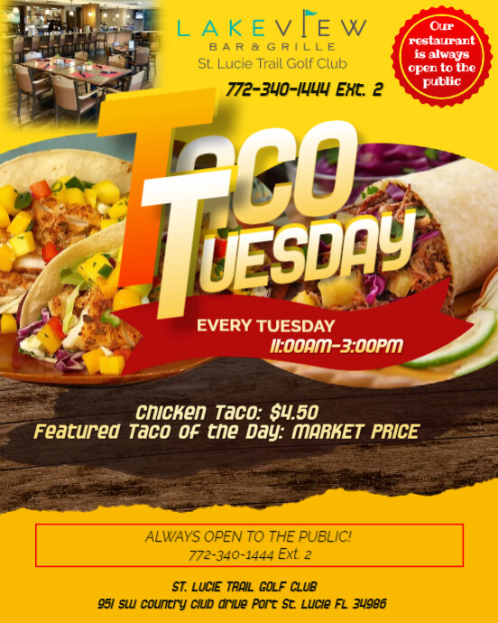 Taco Tuesday Flyer (1) | PosterMyWall
