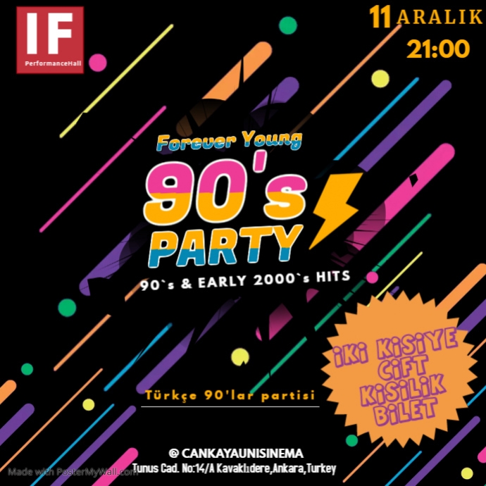 Copy of Copy of Flashback retro Party Club Template | PosterMyWall