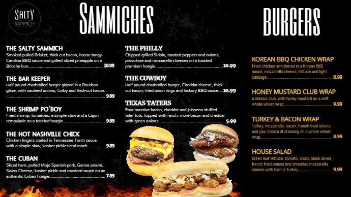 NEW Menu - Signature | PosterMyWall