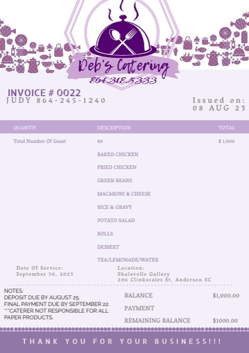 Copy of Copy of Copy of Copy of Copy of Lilac Cafe Invoice (2 ...