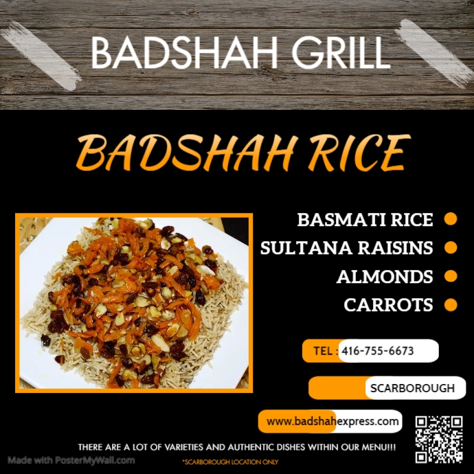 Copy of Badshah Rice | PosterMyWall