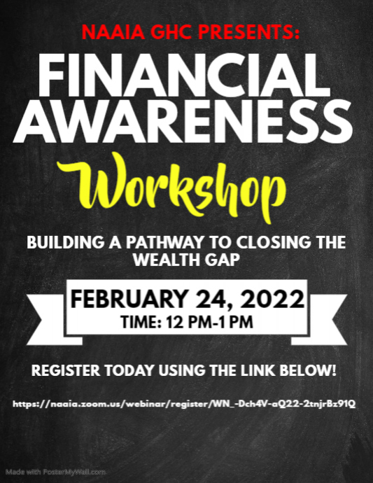 Copy of NAAIA Financial Awareness Workshop | PosterMyWall