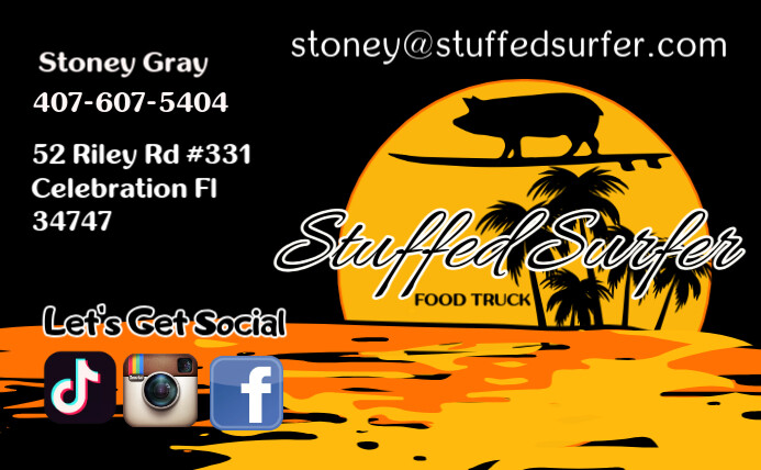 stuffed surfer card here we go | PosterMyWall