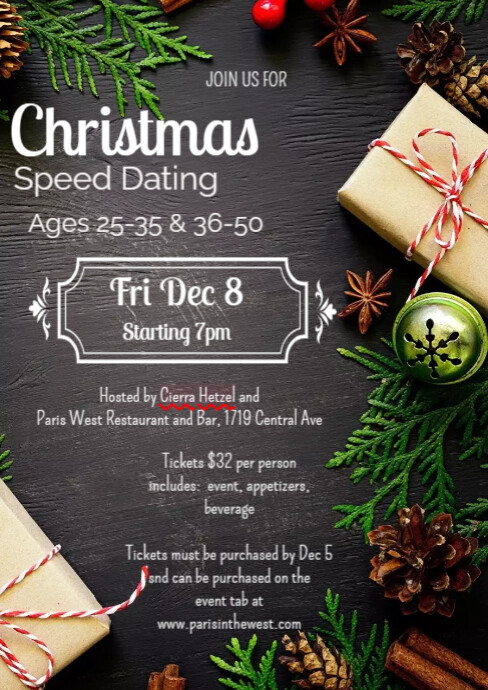 Copy of Template speed dating christmas | PosterMyWall