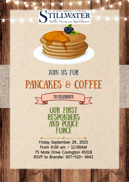 Vintage pancake invitation (1) | PosterMyWall