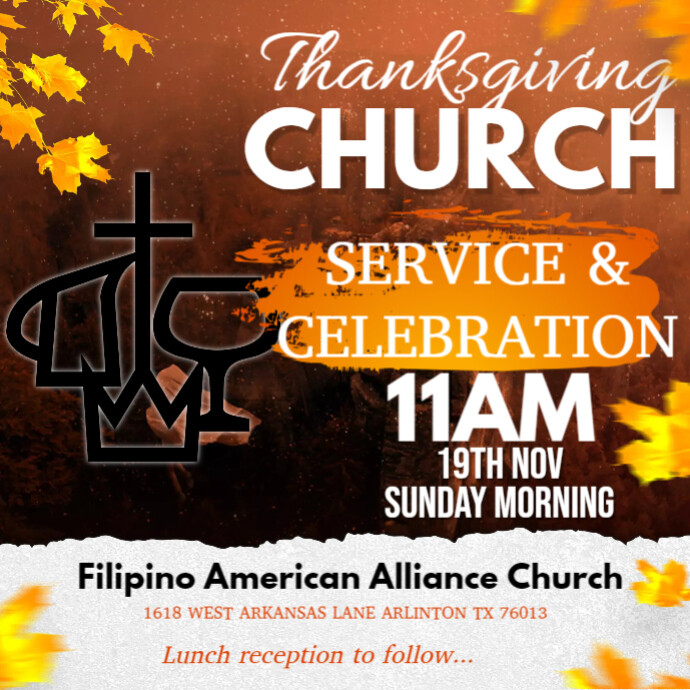 thanksgiving church service | PosterMyWall