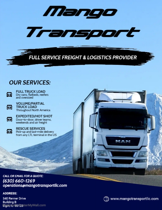 Mango Transport Flyer | PosterMyWall