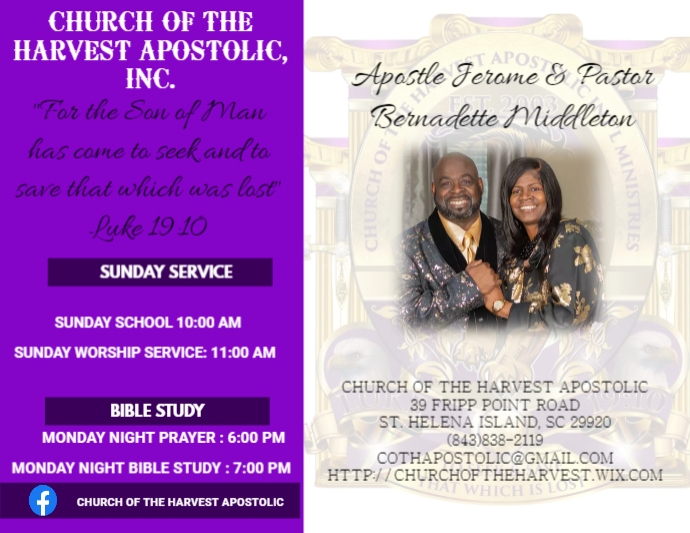 Copy of Blue Sunday Service Invitation | PosterMyWall