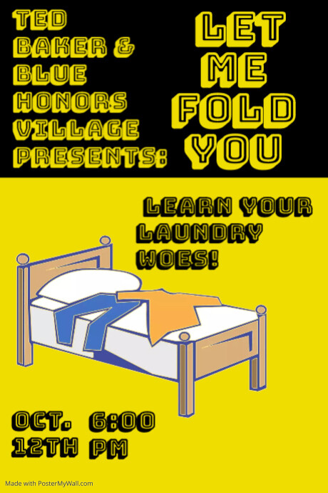 Warning Messy Room Poster Template | PosterMyWall