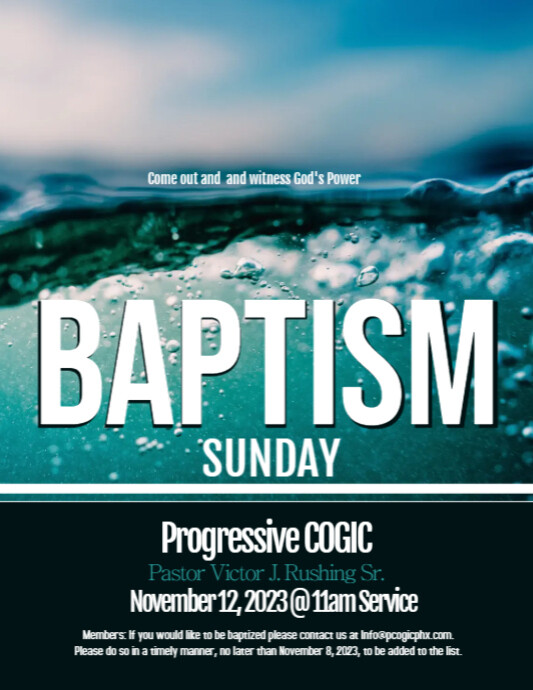 Baptism | PosterMyWall