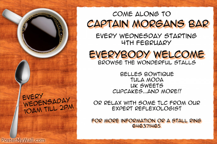 Captain Morgans Bar | PosterMyWall