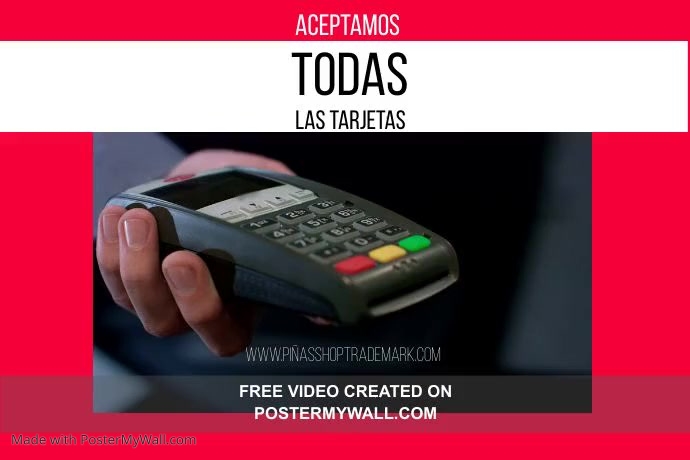 Copia de We accept card payments video ad | PosterMyWall