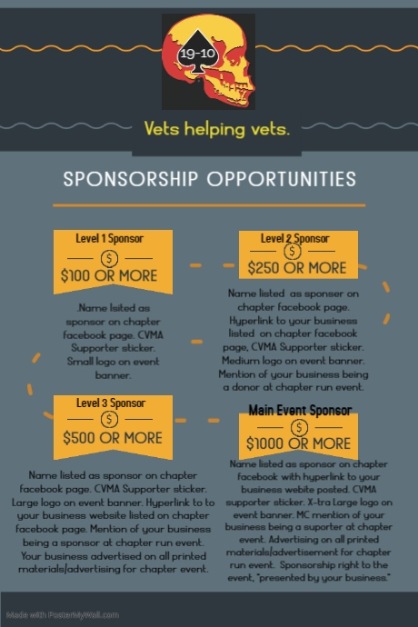 Copy of Grey Event Sponsorship Program Poster | PosterMyWall