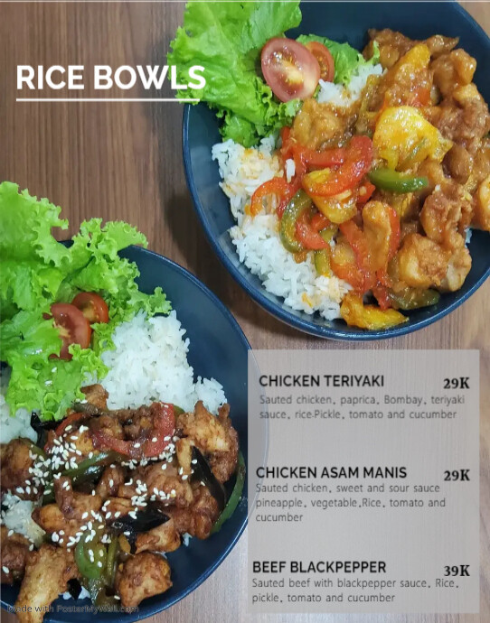rice bowl\ | PosterMyWall