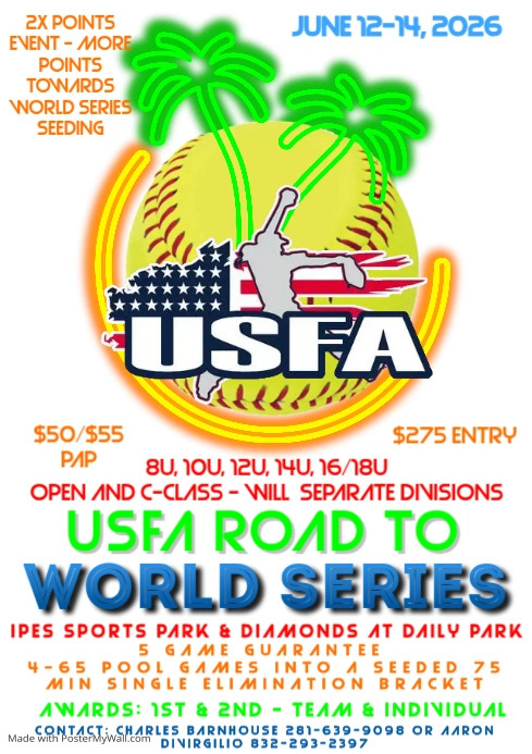 Road to USFA World Series | PosterMyWall