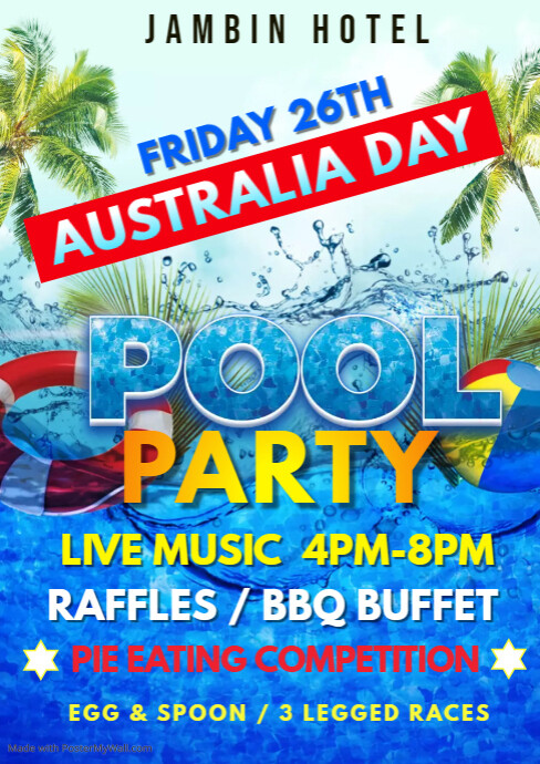 Summer Pool Party | PosterMyWall