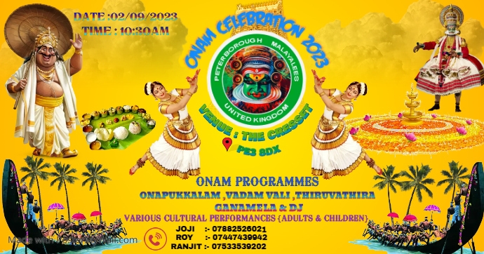 Onam Cultural Festival Template | PosterMyWall