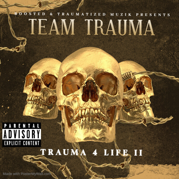 Gold Skull / RAP Mixtape Cover Art Template | PosterMyWall