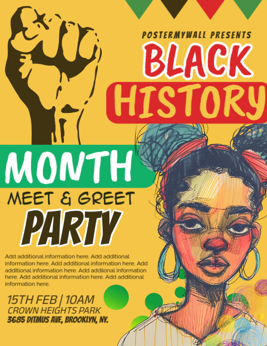 bhm 128 Template | PosterMyWall