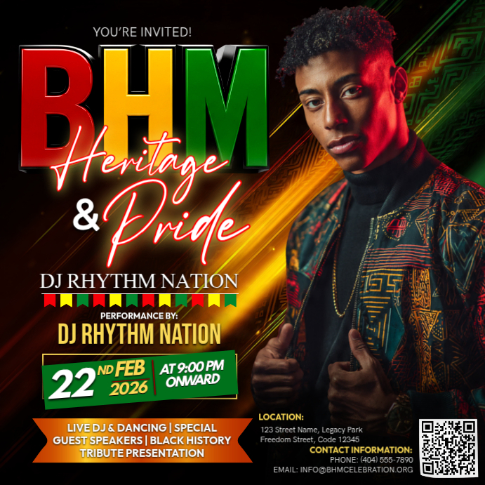 Plantilla de BHM Heritage and Pride Celebration | PosterMyWall