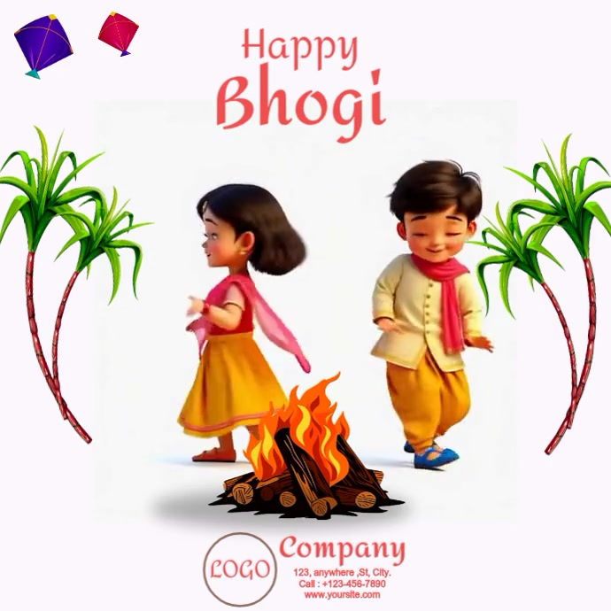 Bhogi ai dance kids free editable template for schools and business ...