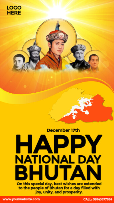 Bhutan National Day Celebration Template | PosterMyWall