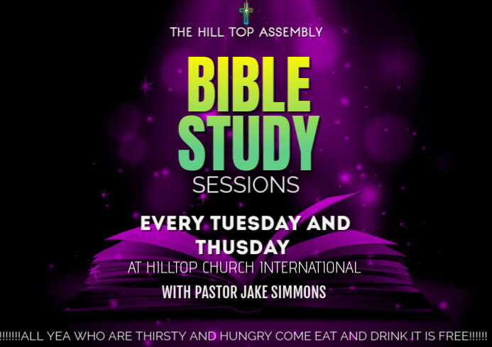 bibble study poster Template | PosterMyWall