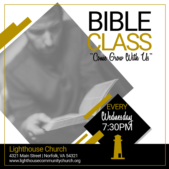 Bible Class Template | PosterMyWall