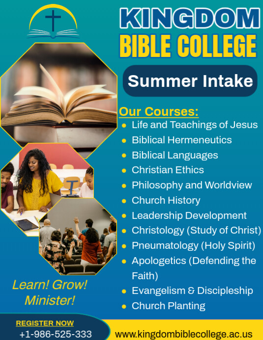 Bible College Ad Flyer Template | PosterMyWall