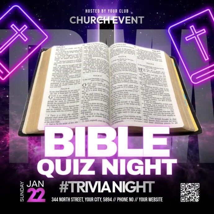 Copy of Bible Quiz Night | PosterMyWall