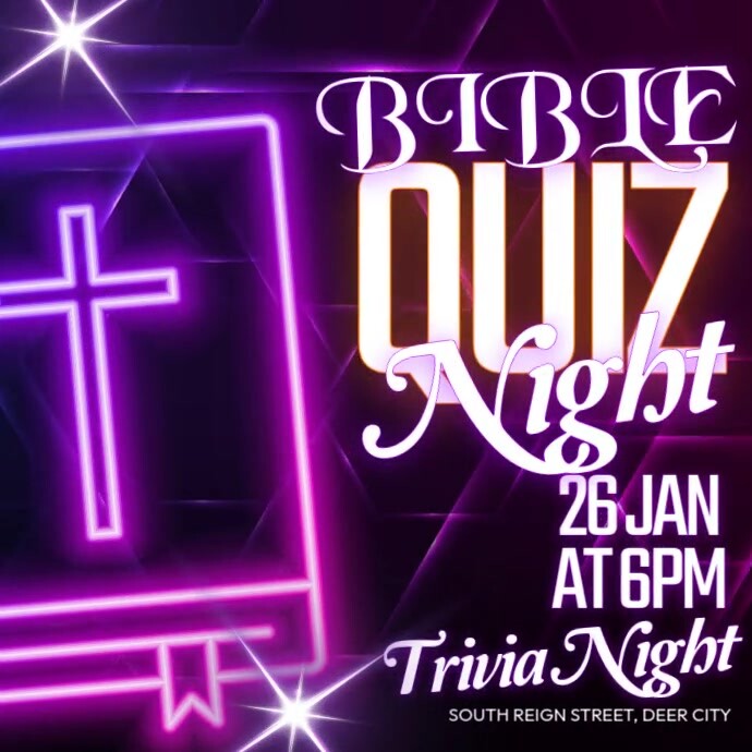 Copy of Bible Quiz Night | PosterMyWall