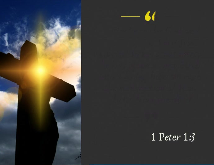 Copy of Bible quote resurrection easter Peter 1:3 | PosterMyWall