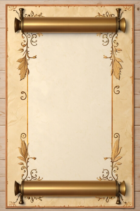 Copy of Bible scroll template design | PosterMyWall