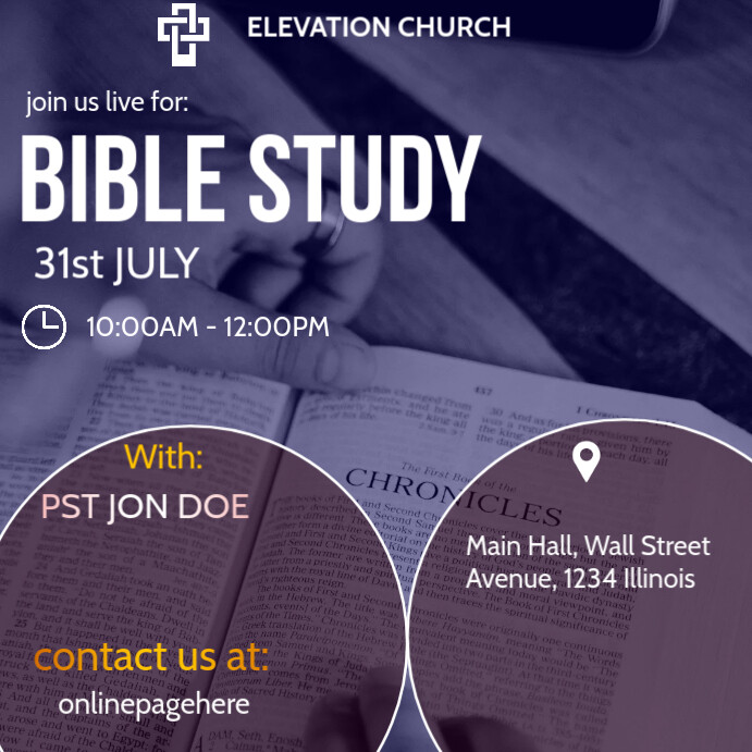 Copy of BIBLE SERVICE (6) | PosterMyWall