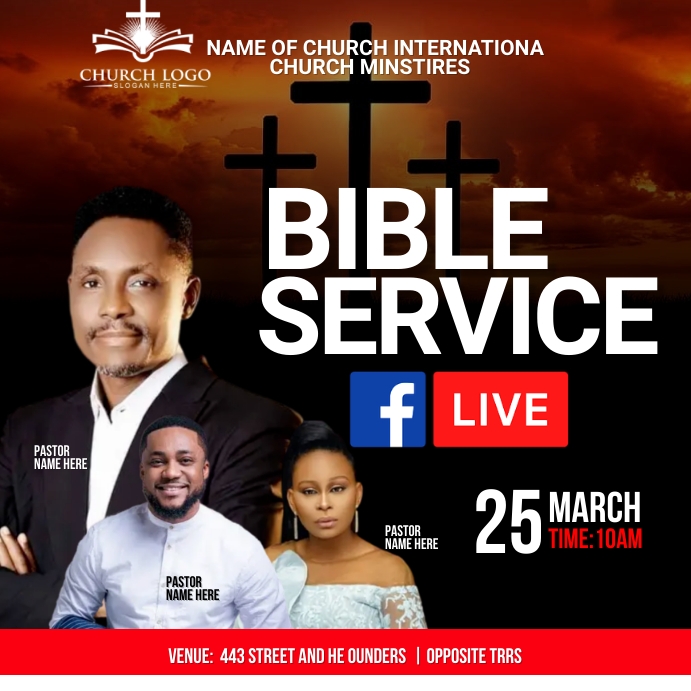 bible service Template | PosterMyWall