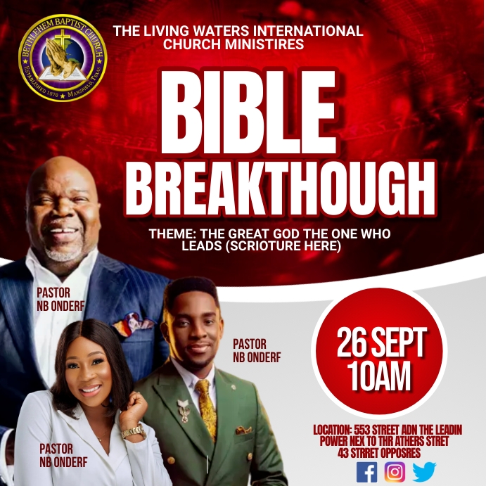 Plantilla de bible session | PosterMyWall