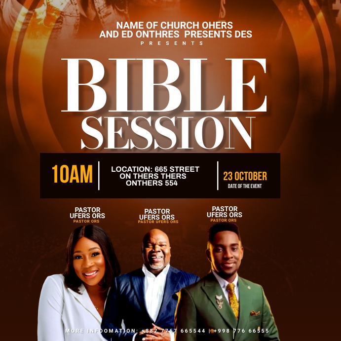 Modèle bible session | PosterMyWall