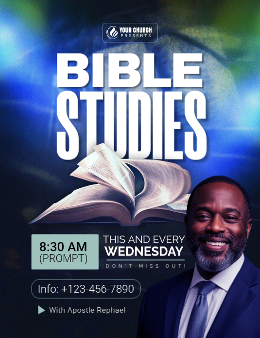 Bible Studies Flyer Template | PosterMyWall