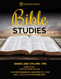 Bible Studies Flyer Template | PosterMyWall
