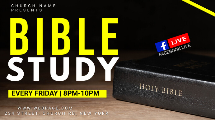 Bible study, Bible posters, Bible flyer Template | PosterMyWall