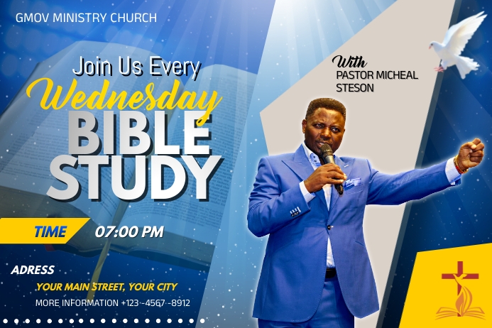 bible study, church study, bible church Template | PosterMyWall