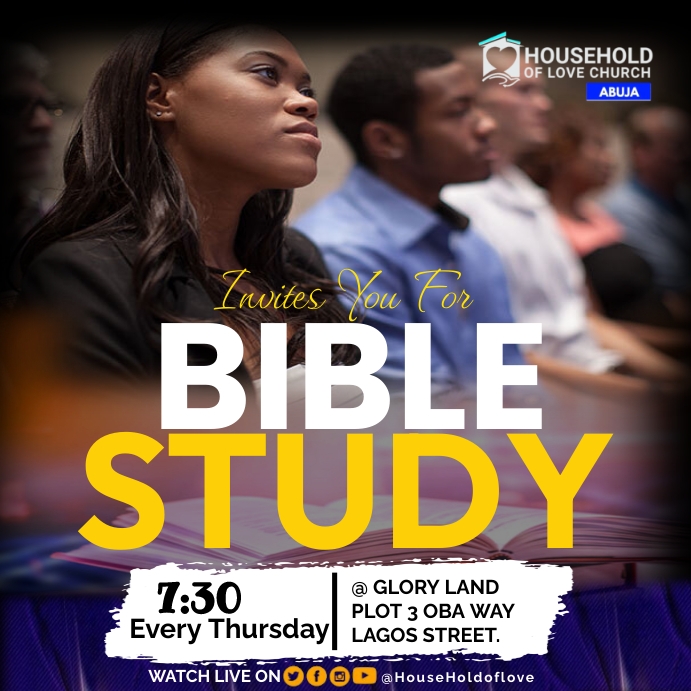 Bible study,church Template | PosterMyWall