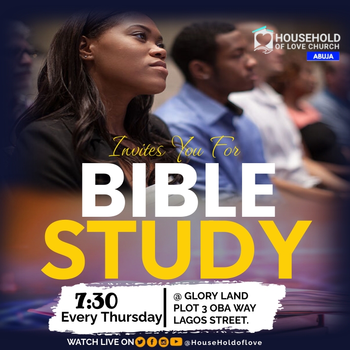 Bible study,church Template | PosterMyWall