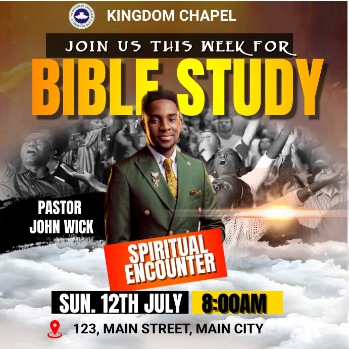 BIBLE STUDY (2) Template | PosterMyWall