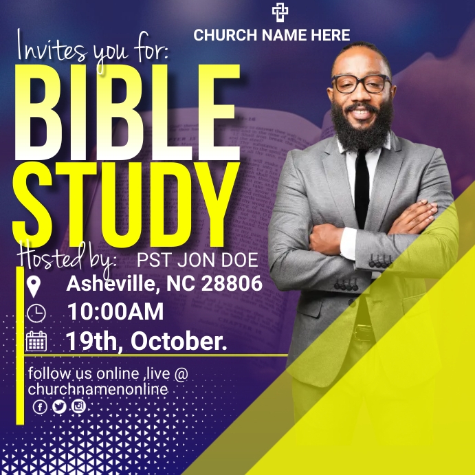 Copy of bible study (2) | PosterMyWall